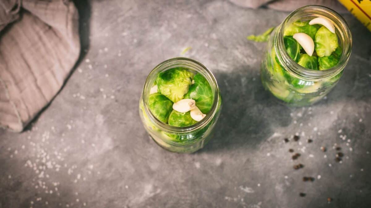 Pickled Brussels Sprouts (Frog Balls) | The Rustic Elk