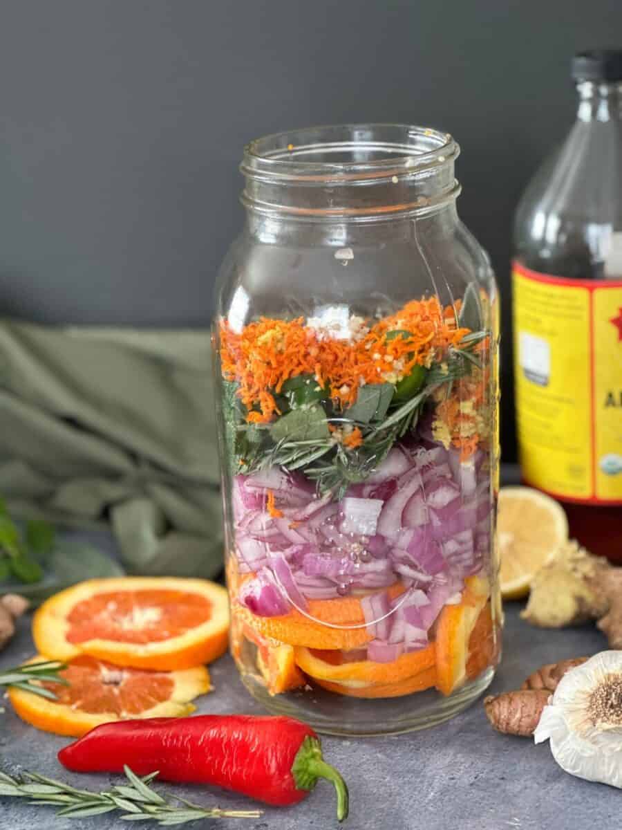 Traditional Homemade Fire Cider Recipe | The Rustic Elk